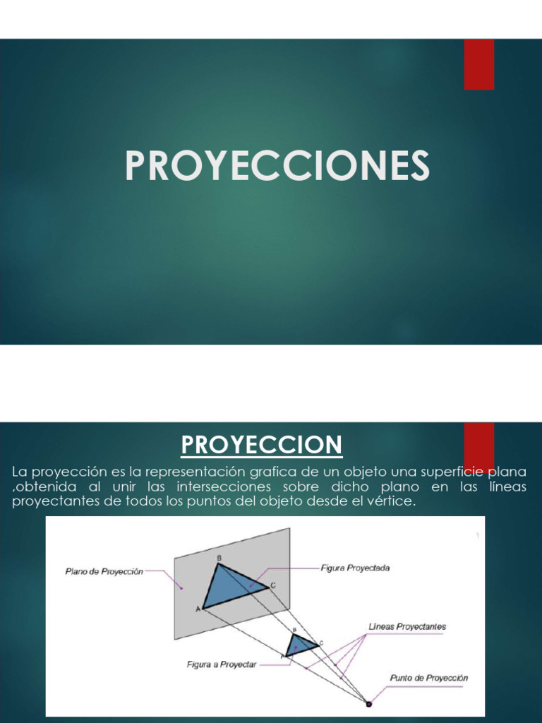 Proyecciones | PDF | Geometría | Geometría euclidiana