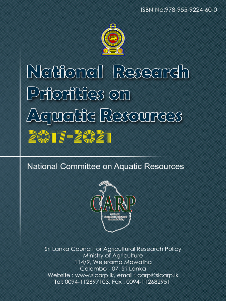 National Aquatic Resources Research Priorities | PDF | Aquaculture ...