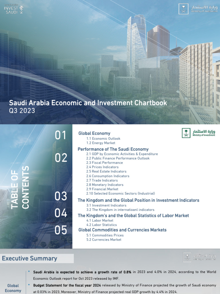 Saudi Arabia Economic and Investment Chartbook Q3 2023 | Download Free ...