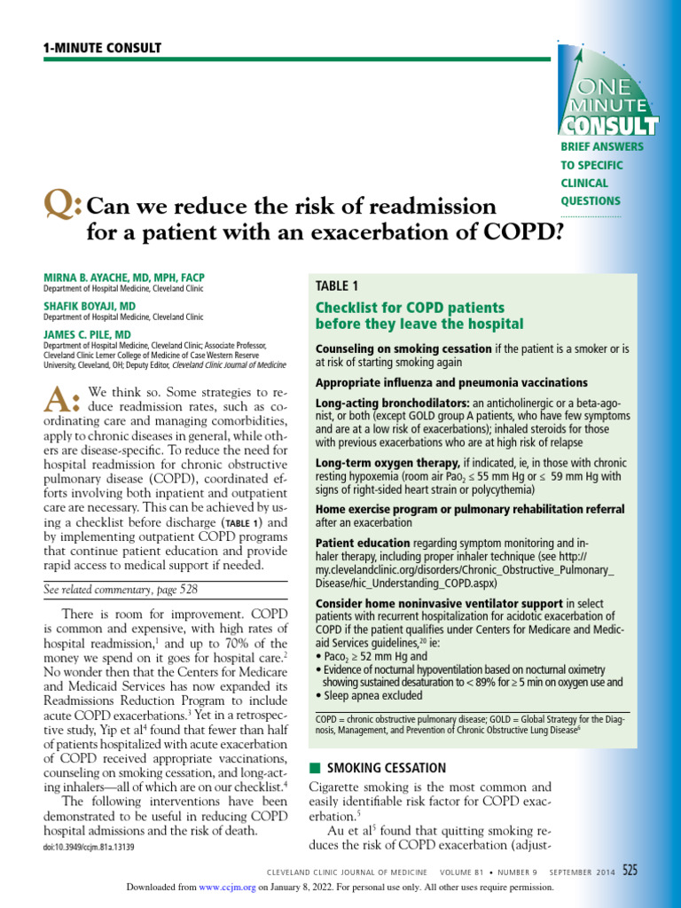 Can We Reduce The Risk of Readmission For A Patient With An ...