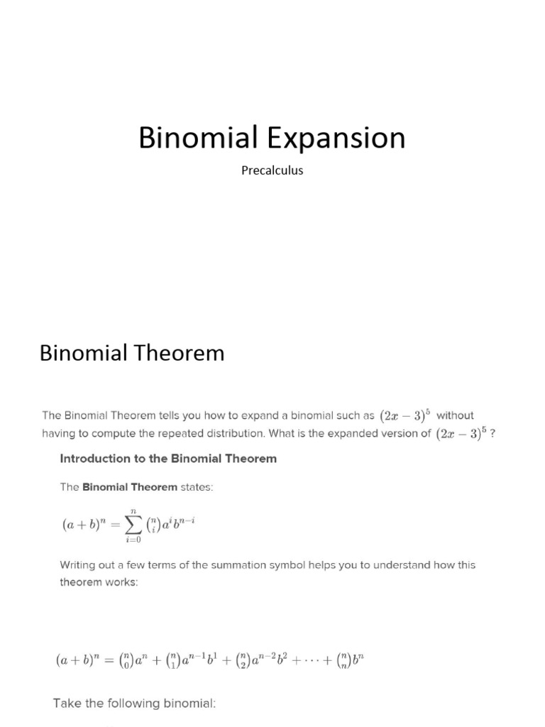 Binomial Expansion and Simple Proofs | PDF | Discrete Mathematics | Combinatorics
