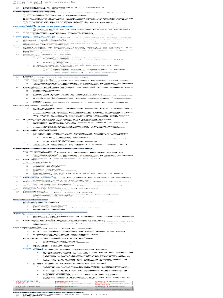 Financial Instruments | PDF | Equity (Finance) | Bonds (Finance)