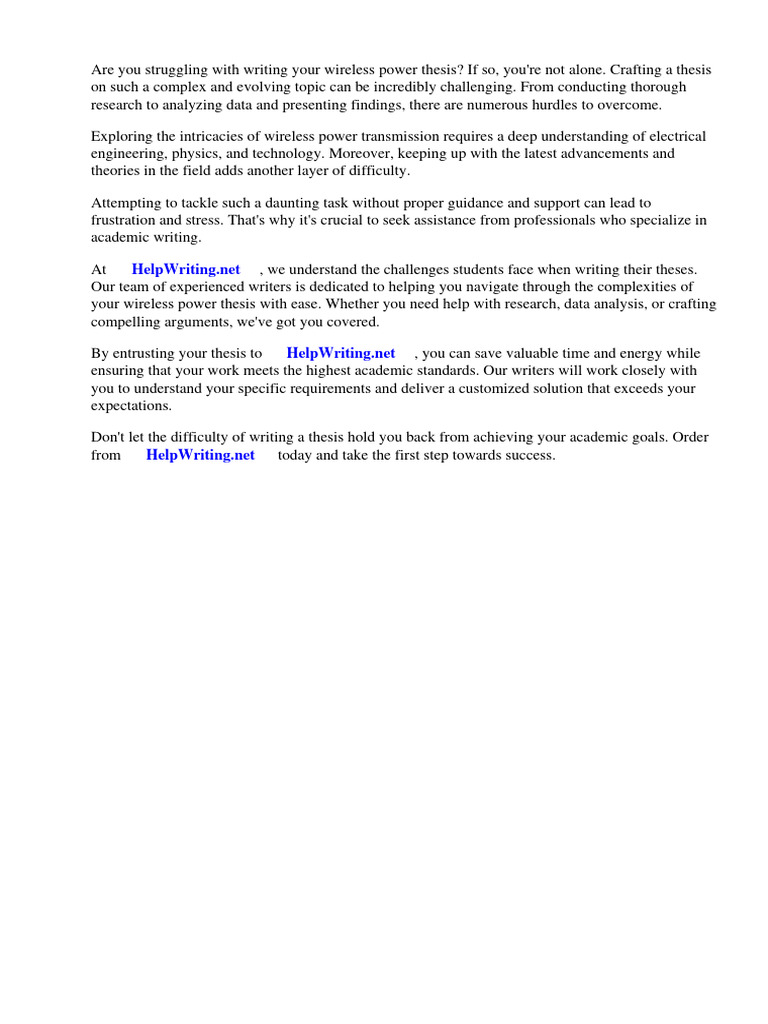 Wireless Power Thesis Pdf Inductor Transformer