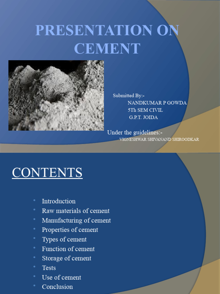 Cement Basics for Civil Students | PDF | Cement | Concrete