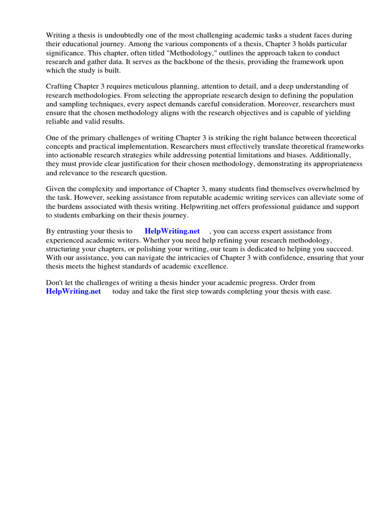Chapter 3 Thesis Components Pdf Thesis Methodology