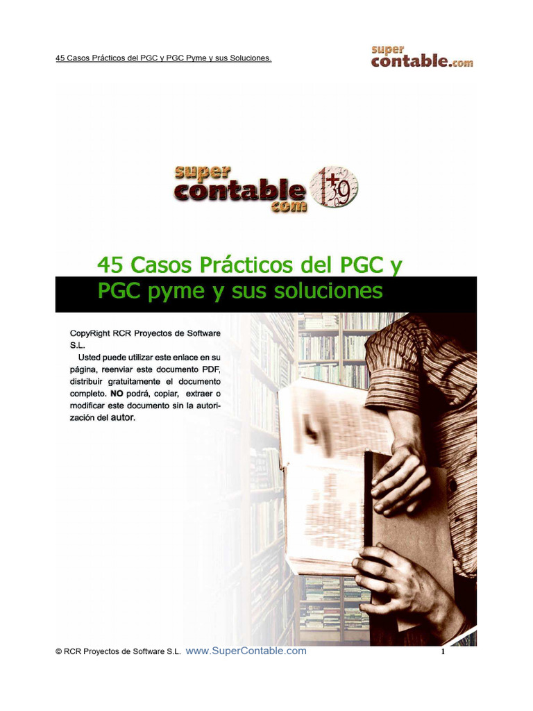 Casos Prácticos de Contabilidad PGC | PDF | Contabilidad | Activo intangible
