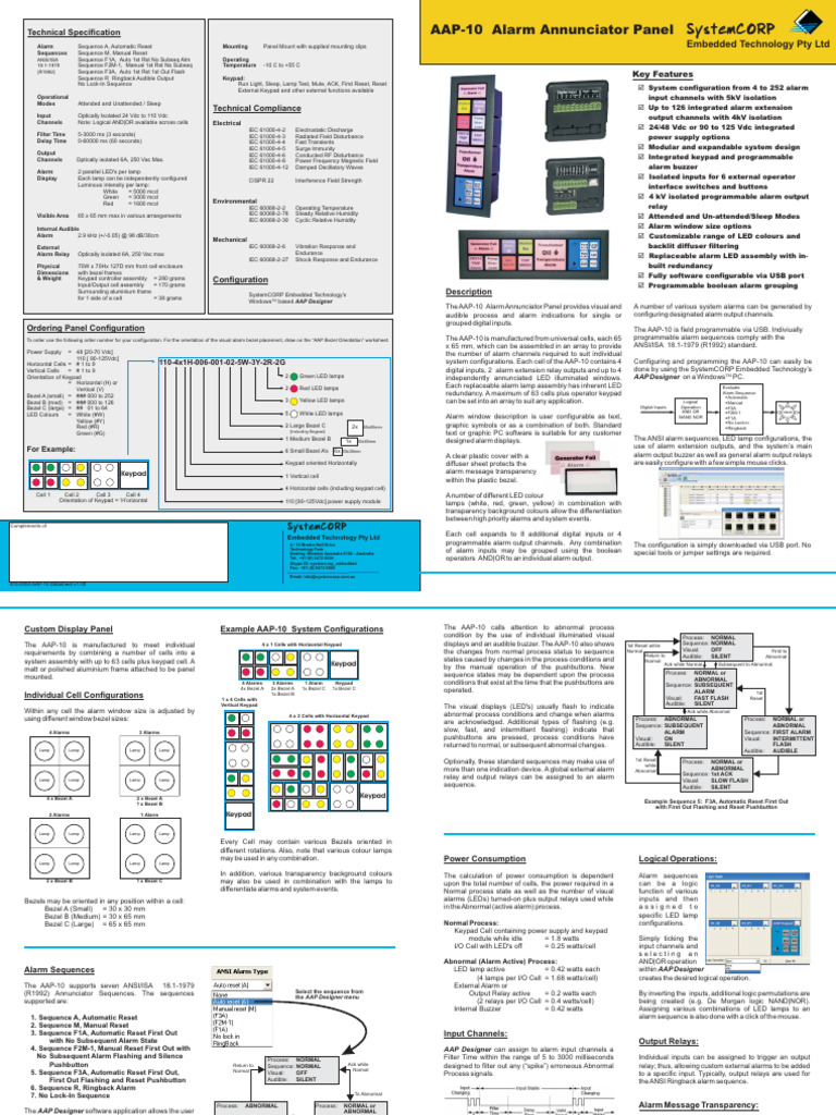 AAP-10 Brochure | PDF | Light Emitting Diode | Relay