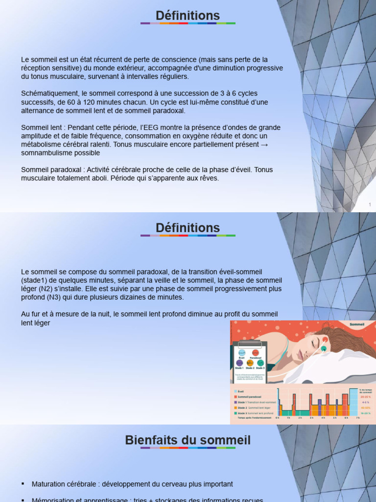 Optimiser le Sommeil pour Mieux Vivre | PDF | Sommeil | Physiologie