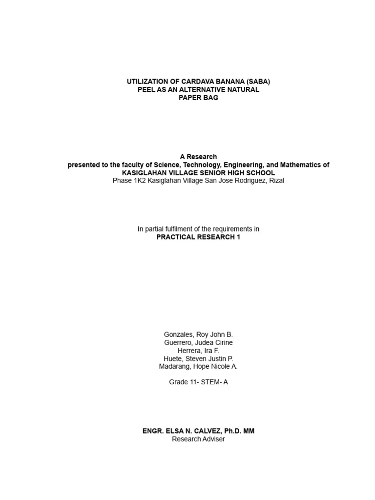 Title Page | PDF | Paper | Waste