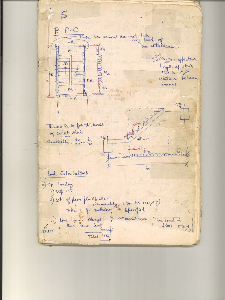 Staircase Design Notes | PDF