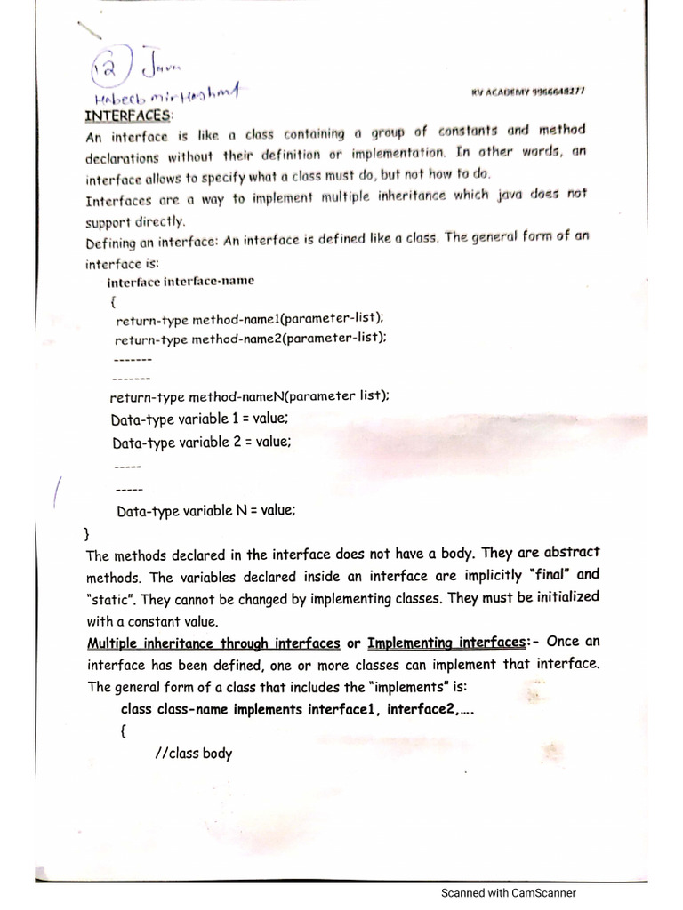 Java Khader Sir Notes | PDF Java Khader Sir Notes | PDF