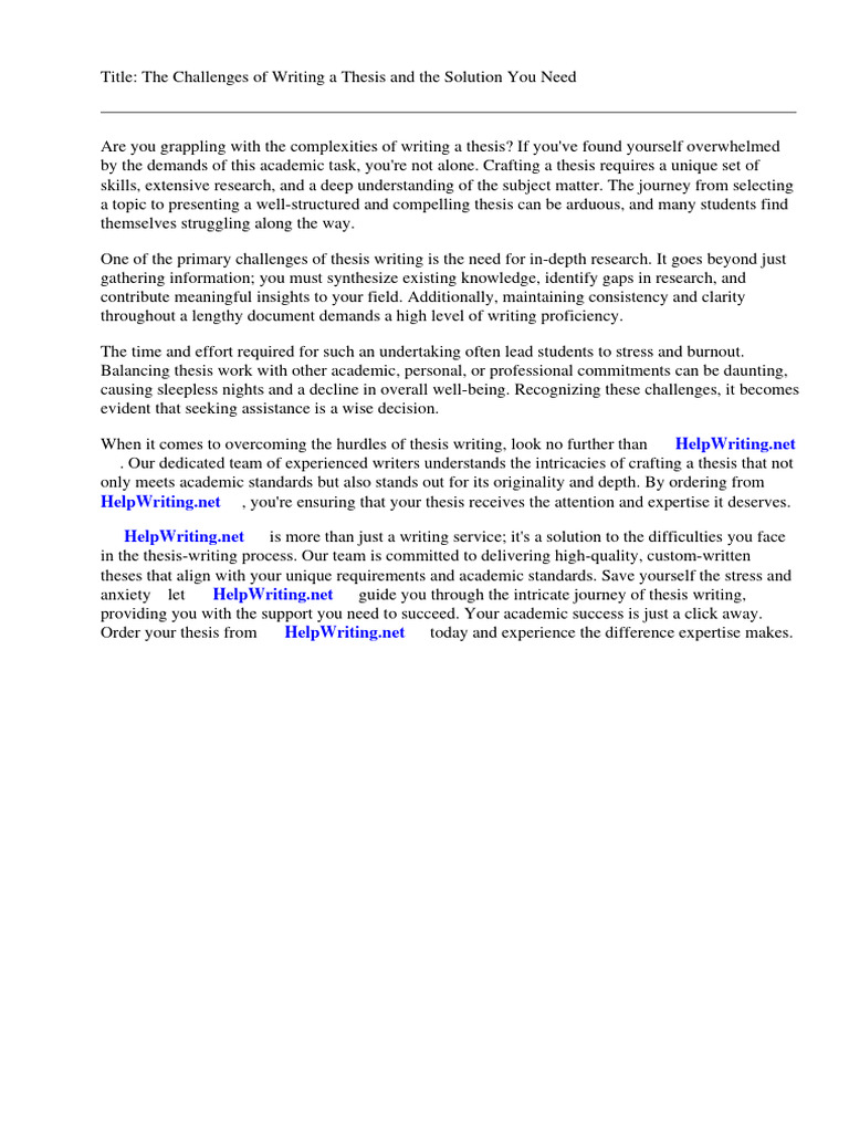 Thesis Rules Writing | PDF | Essays | Thesis