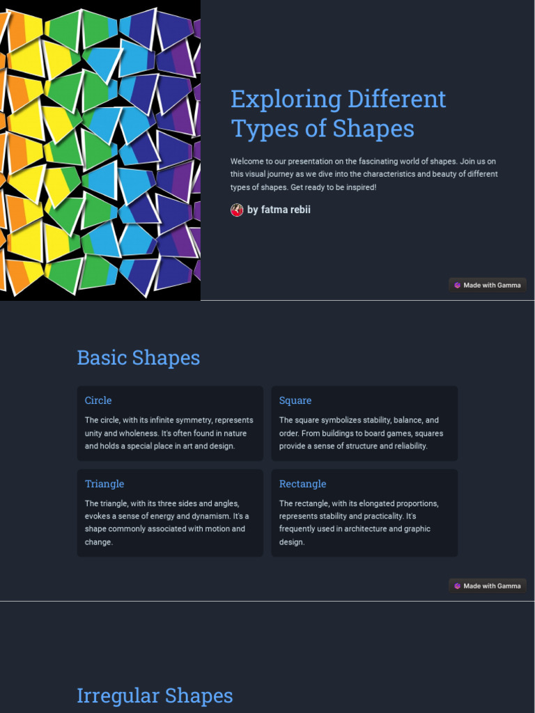 Exploring Different Types of Shapes | PDF | Shape | Triangle Exploring Different Types of Shapes | PDF | Shape | Triangle