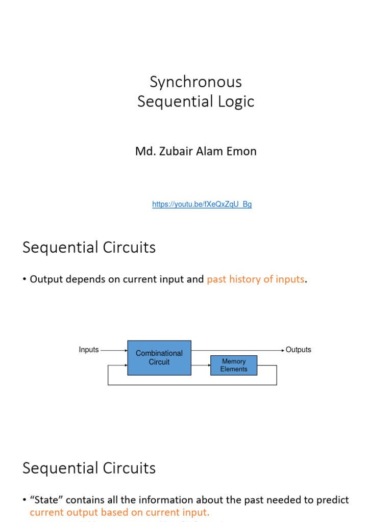CH5 - Synchronous Sequenctial Circuit | PDF | Computer Science | Digital Technology