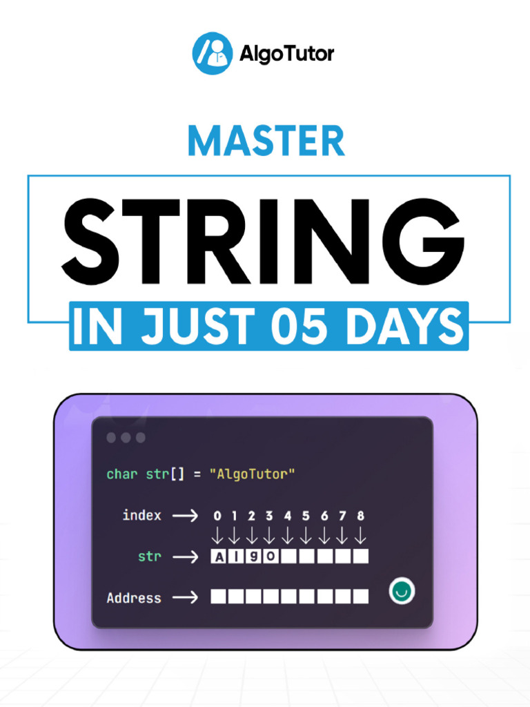 Mastering Strings in Just 5 Days | PDF | String (Computer Science) | Regular Expression