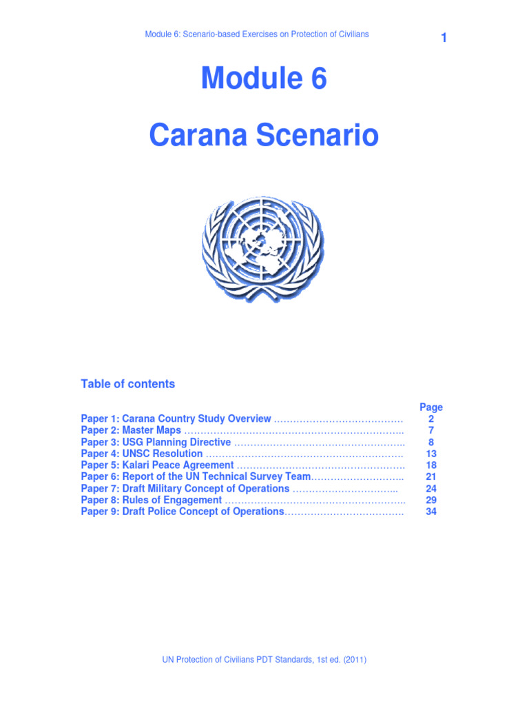 Module 6-2 Carana Scenario - Part 2 of 4 | PDF | United Nations ...