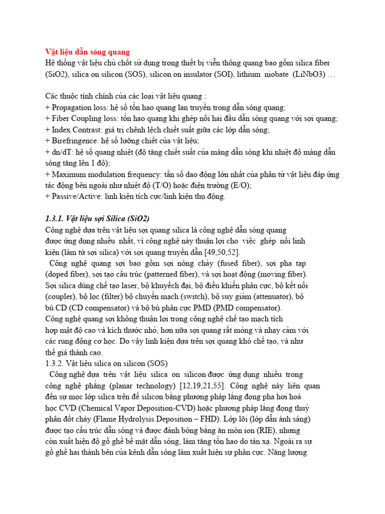 Vat Lieu Quang - Linbo3 Crystal | PDF