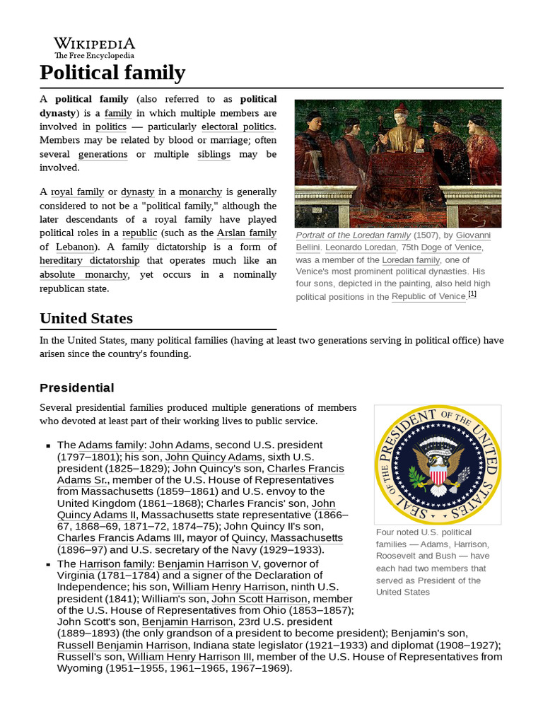 Political Family | PDF
