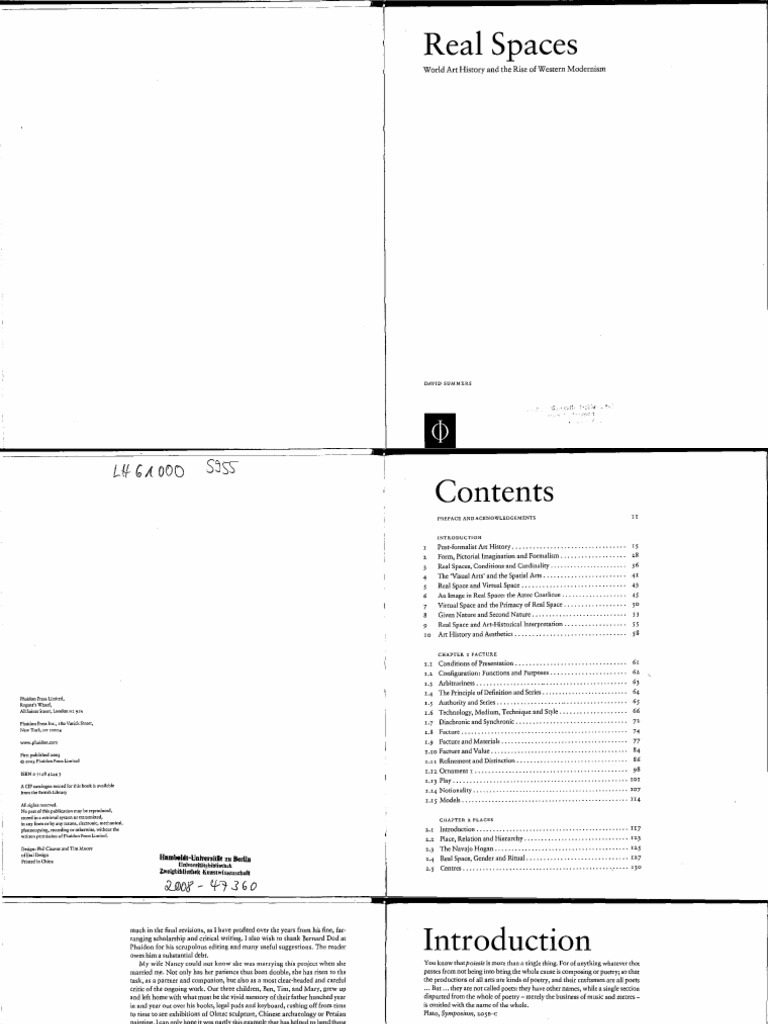 Summers Real Spaces 2003 Intro | PDF