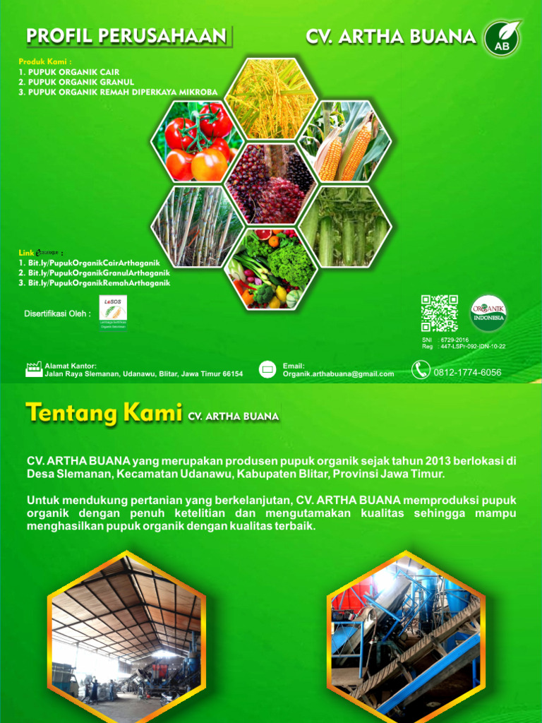 Profil dan Produk CV. Artha Buana | PDF