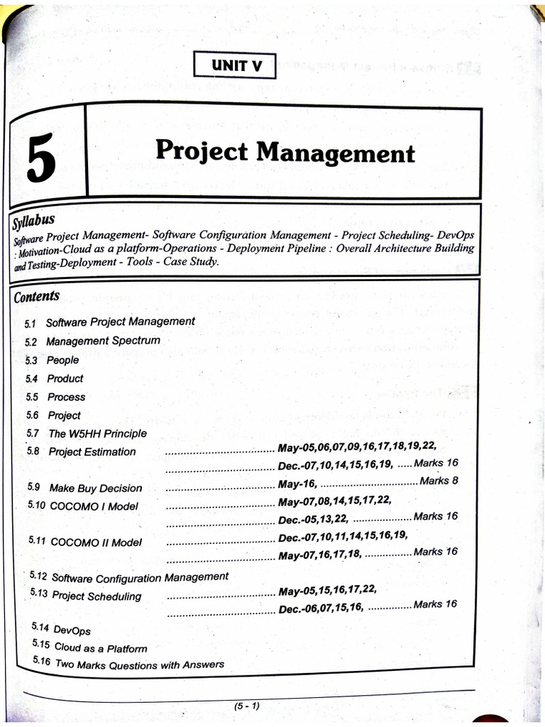 OOSE UNIT-5 (1) | PDF OOSE UNIT-5 (1) | PDF