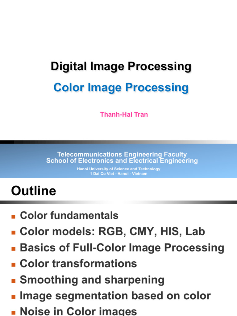05.DIP. ColorImageProcessing | Download Free PDF | Color | Rgb Color Model