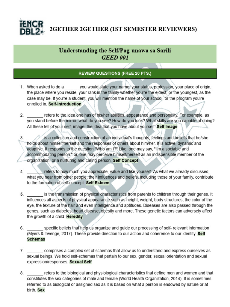 Uts Finals Reviewer | Download Free PDF | Sexual Orientation | Birth Control