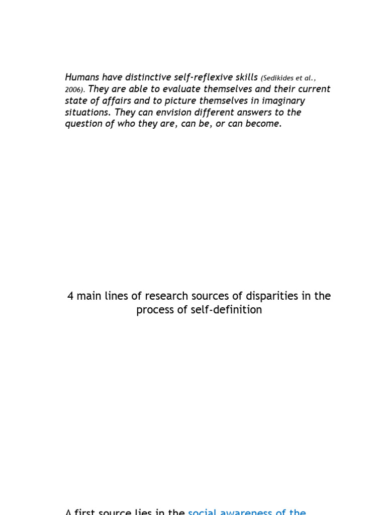 0 Defining Self | PDF | Self Concept | Identity (Social Science)