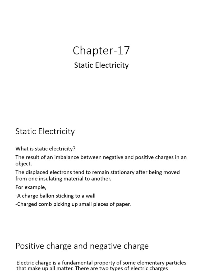 Understanding Static Electricity Basics | PDF | Technology ...