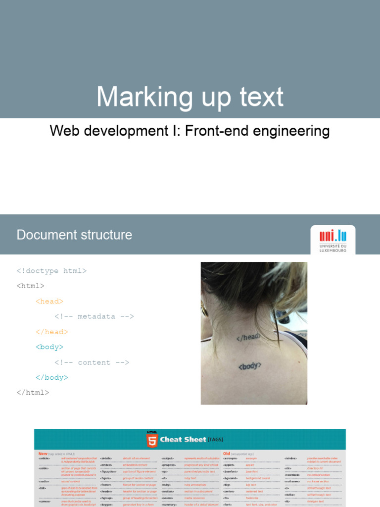 HTML Document Structure Guide | PDF | Information Technology Management ...