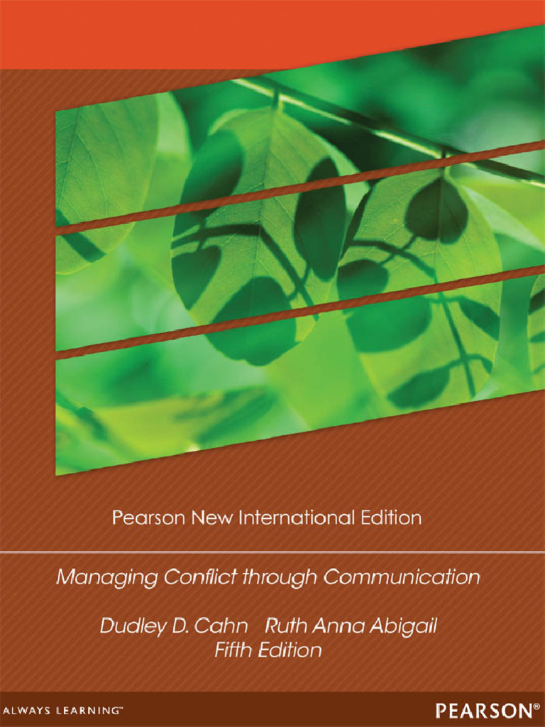 Managing Conflict Through Communication (Cahn, Dudley DAbigail, Ruth ...