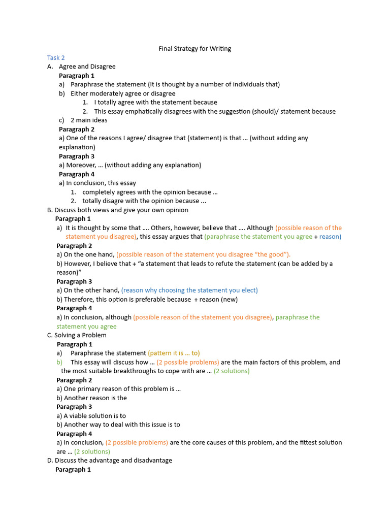 IELTS Essay Writing Strategies | PDF | Reason | Essays