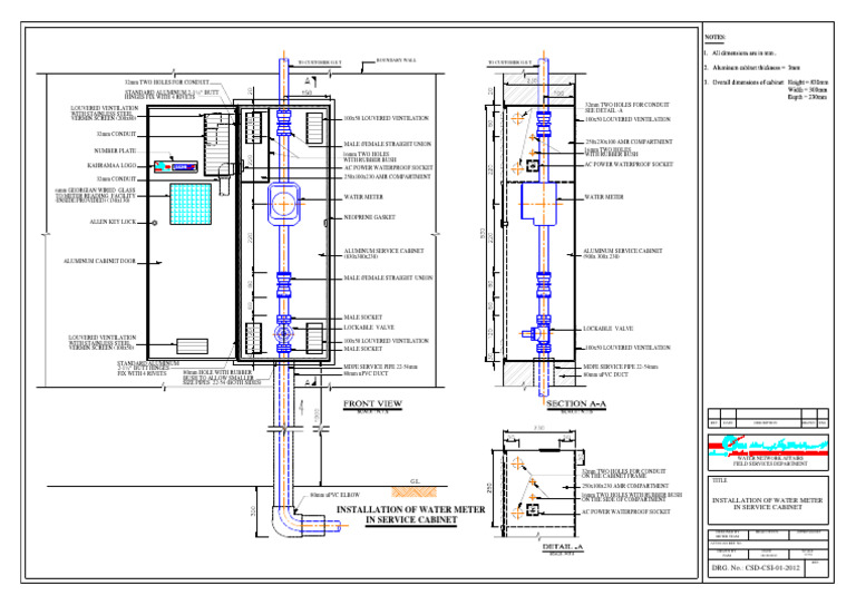 New Water Meter Cabinet | PDF | Pipe (Fluid Conveyance) | Tools