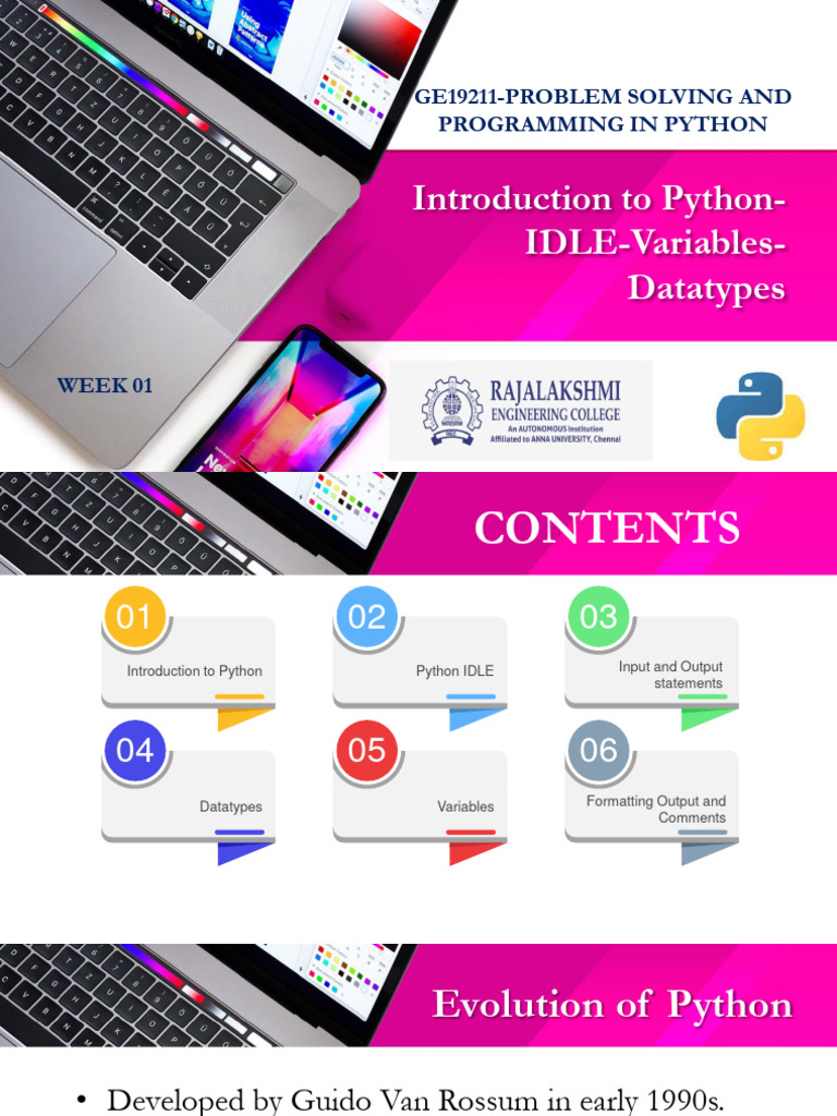 Basics Of Python Pdf Python Programming Language Data Type 6724