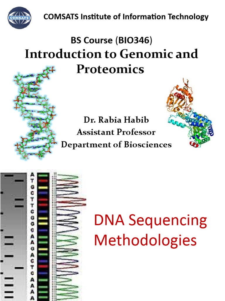 Lecture 9-DNA Sequencing | PDF | Dna Sequencing | Gel Electrophoresis