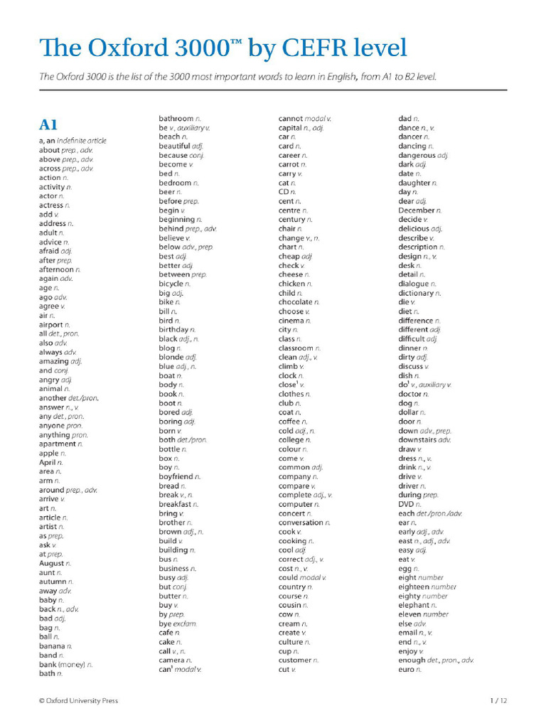 Oxford Words and Phrases | PDF