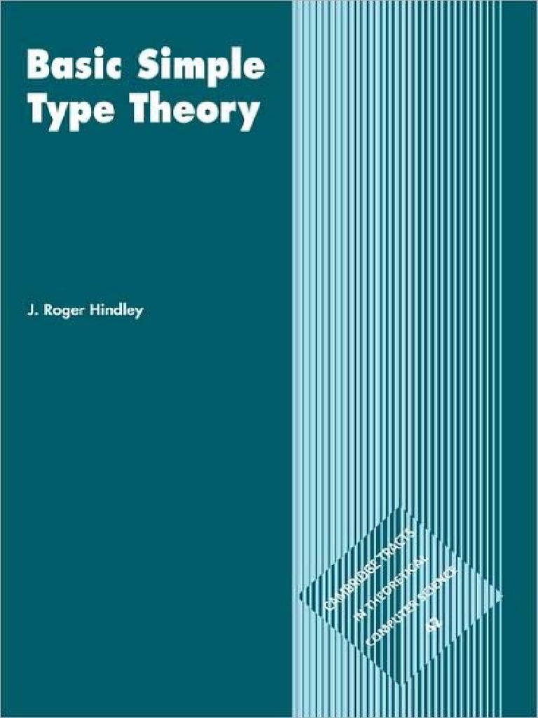 Hindley: Basic Simple Type Theory | PDF | Function (Mathematics ...