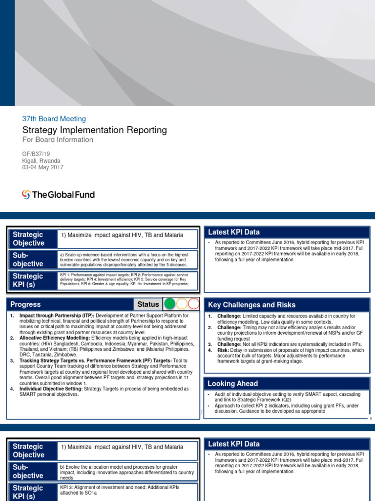 Strategy implementation | PDF | Performance Indicator | World Health ...