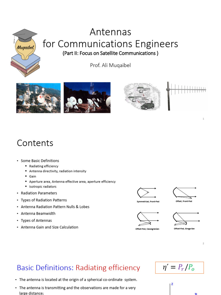 Antennas For Communications Engineers Part II | PDF | Antenna (Radio ...