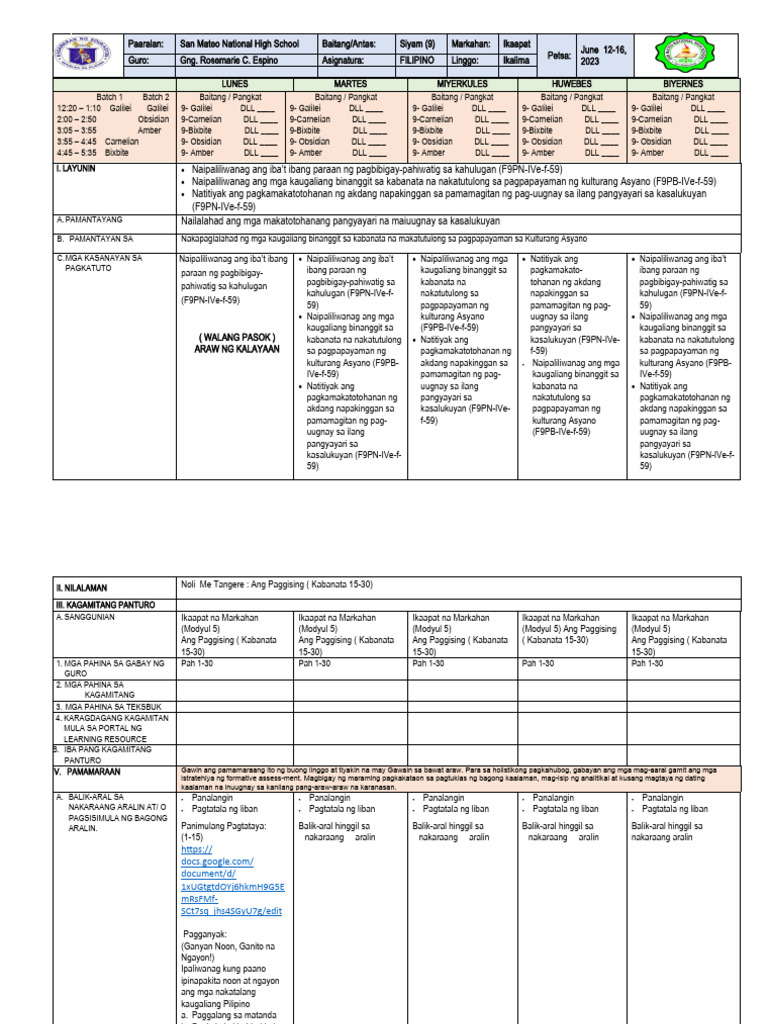 Q4 Aralin 5 Kab.15 30 | PDF