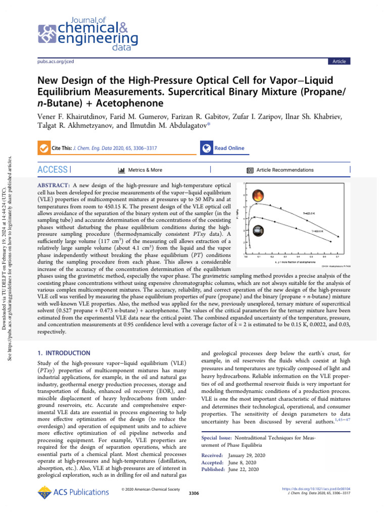 Khairutdinov Et Al 2020 New Design of The High Pressure Optical Cell ...