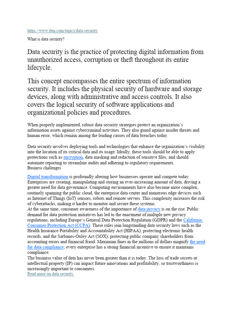 Data and Device Security | PDF | Security | Computer Security