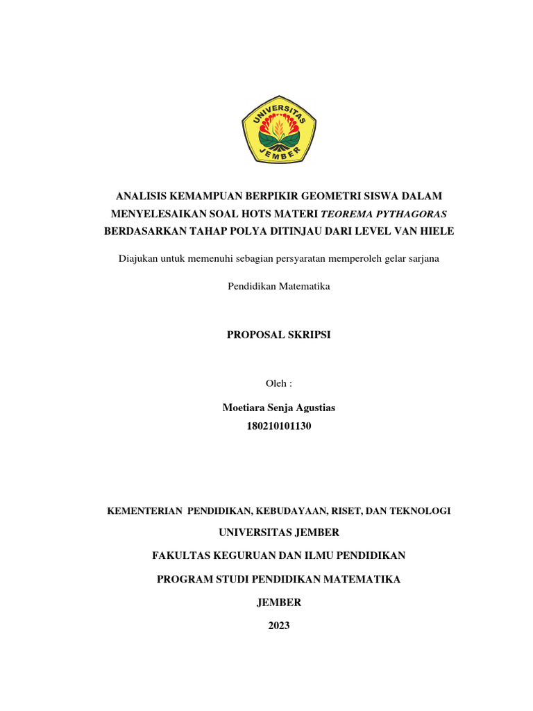 Proposal Moetiara FIXX SEMPRO | PDF