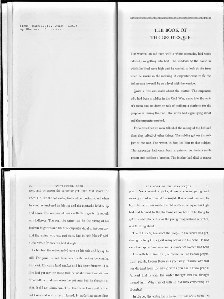 The Book of The Grotesque - Sherwood Anderson (6 Pages) | PDF