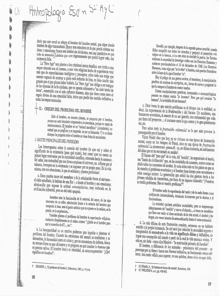 Antropologia U1 (5to AyC) | PDF