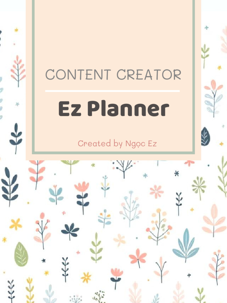 Sổ Mini Ez Planner | PDF