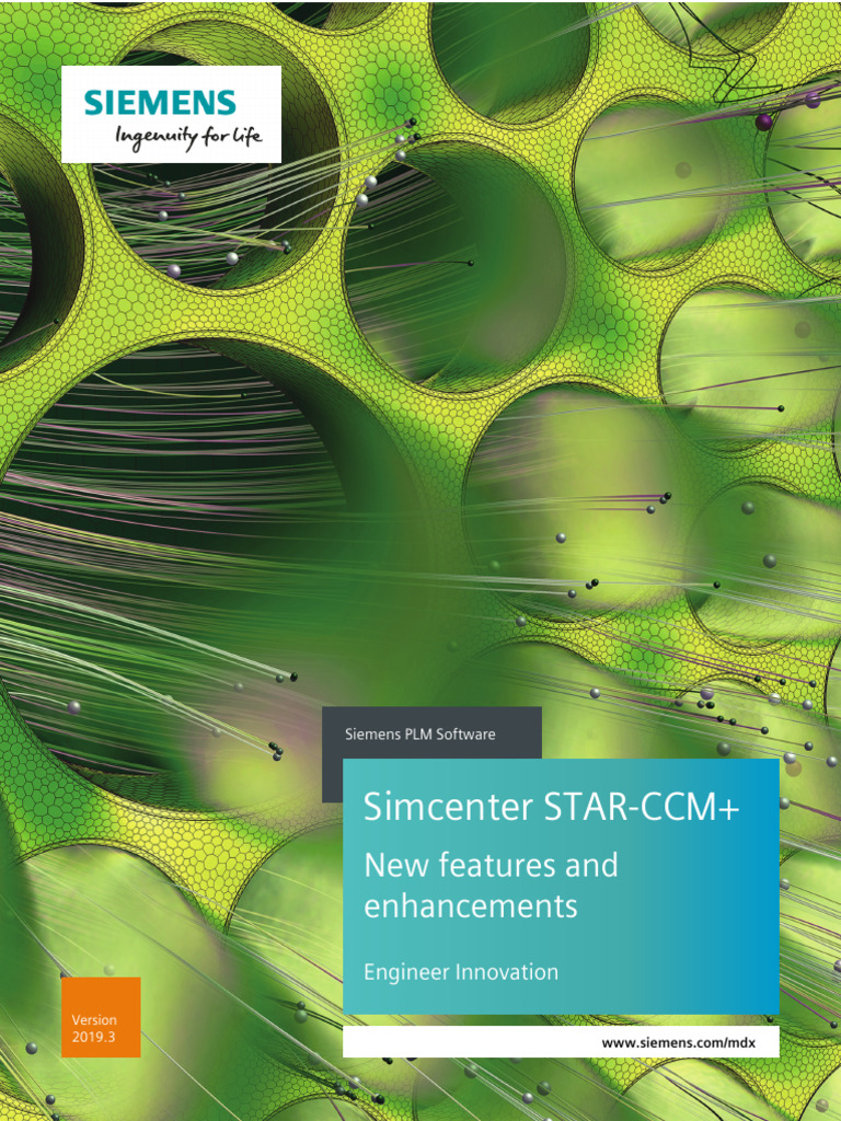 Simcenter STAR CCM Version 2019.3 New Features Fact Sheet | PDF ...