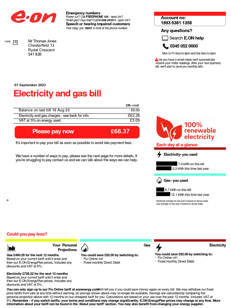 Eon 07022023 | PDF | Electric Power