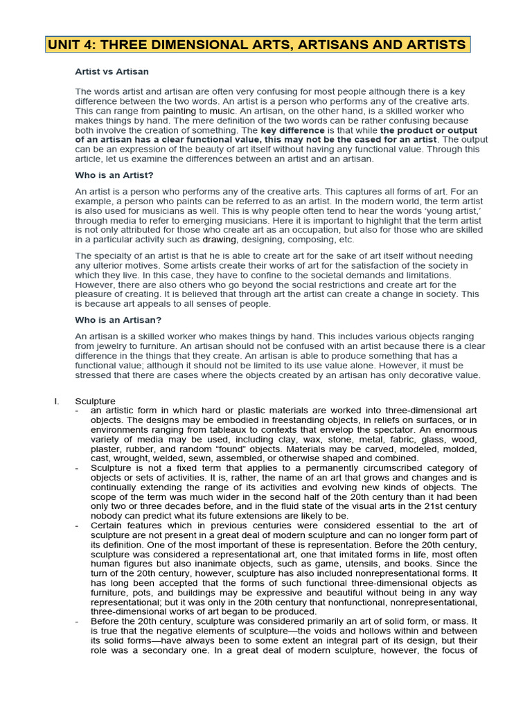 Art Appreciation Module 1 Unit 4 5 | PDF | Romantic Music | Medieval Art