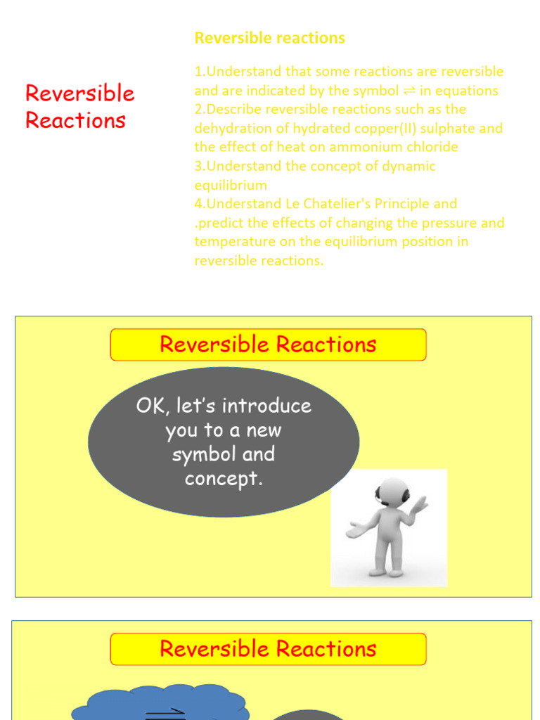 Reversible Reactions and Heat Effects | PDF | Chemical Reactions ...